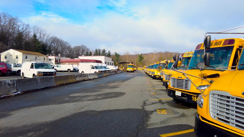 School Bus Garage Stock Video Footage - 4K and HD Video Clips ...