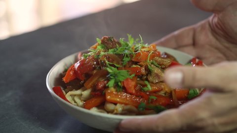 Heaped Plate Delicious Italian Spaghetti Pasta Stock Photo 631925096 ...