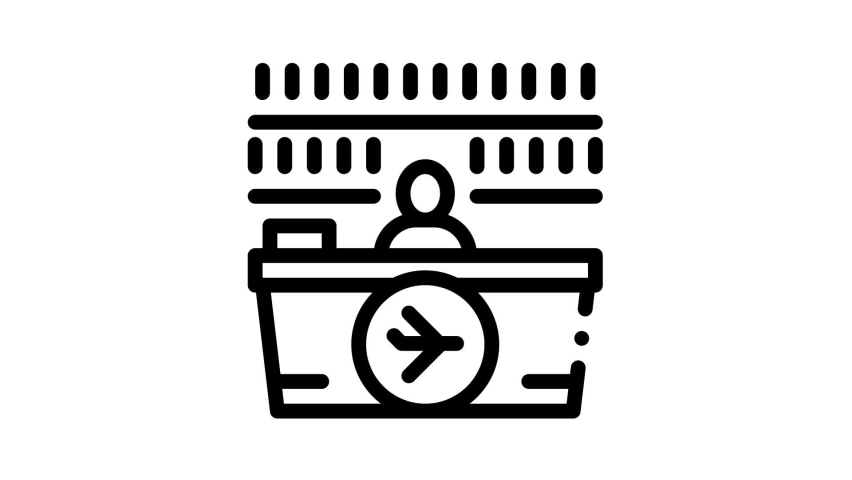 Duty Free Shop Store Icon Animation Stock Footage Video (100% Royalty ...