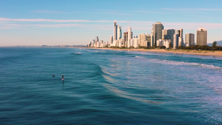 Surfers Paradise skyline in the Gold Coast in Queensland, Australia ...