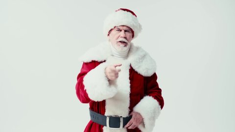 Sexy Man Santa Costume Opening Red Stock Photo (Edit Now) 1206722593