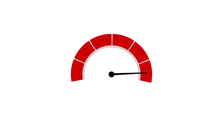 red speedometer tachometer motion progress animation Stock Footage ...