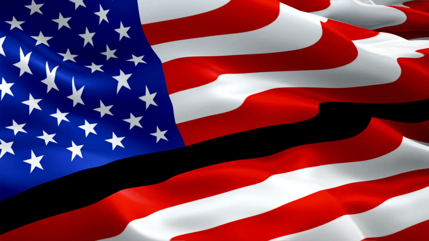 American Flag Waving Loop Stock Footage Video (100% Royalty-free ...