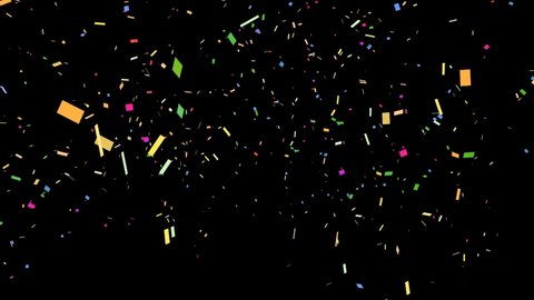 Confetti Party Popper Explosions Falling Down Stock Footage Video (100% ...
