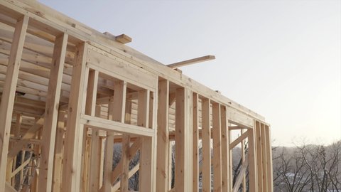 abstract clouds time-lapse new home construction Stock Footage Video ...