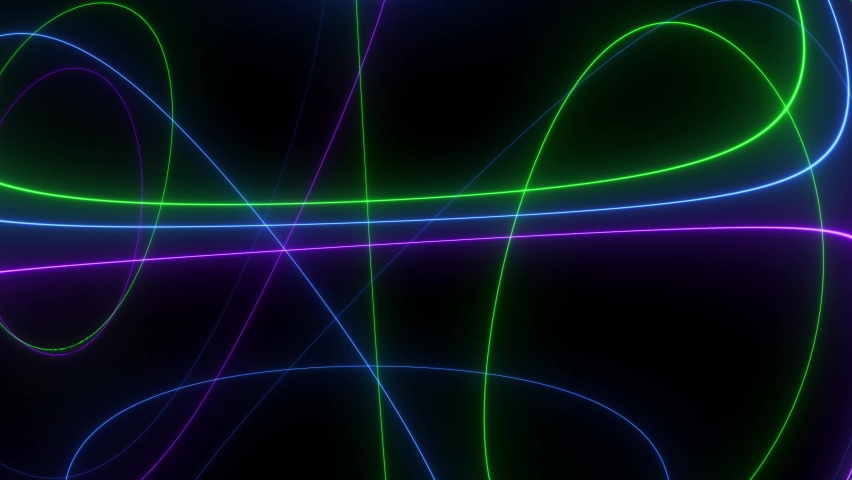abstract neon bright colored on black Stock Footage Video (100% Royalty ...