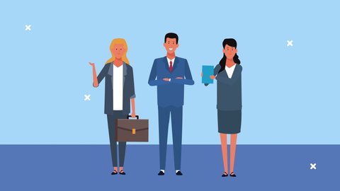 Teamwork People Animation Hd Stock Footage Video (100% Royalty-free ...