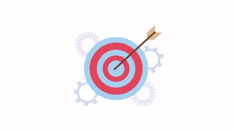 Cartoon Arrows Missed Hitting Target Mark Stock Vector (Royalty Free ...