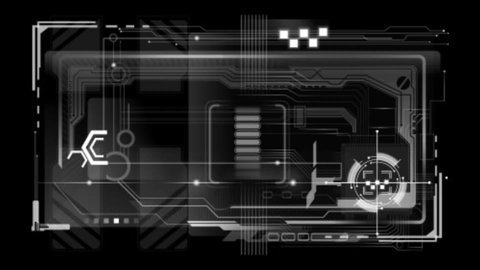 Computer Screen High Quality Futuristic Computer Stock Footage Video ...