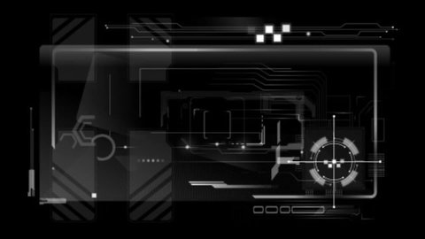 computer screen high quality futuristic animation Stock Footage Video ...