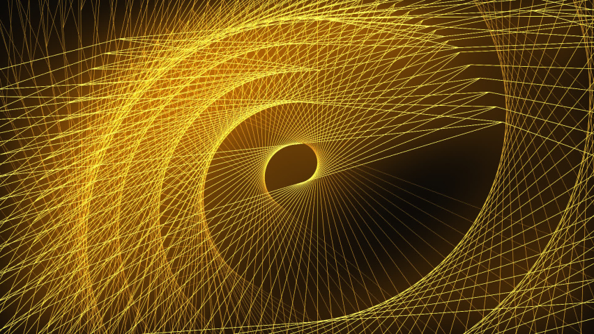 Wire-frame Animation On Spiral Form Stock Footage Video (100% Royalty ...