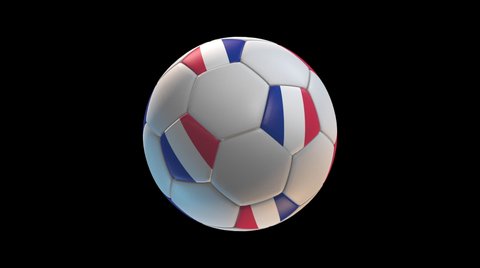 Soccer Ball Flag France On Black Stock Footage Video (100% Royalty-free ...