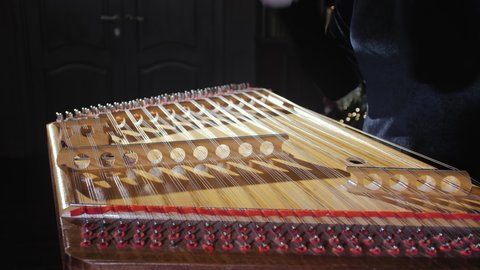 Yangqin Ancient Chinese Musical Instrument Stock Footage Video (100% ...