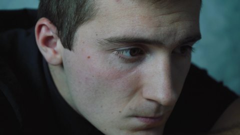 Sad Man Looking Camera Stock Footage Video (100% Royalty-free ...