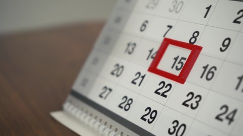 3d animation flipping calendar pages background Stock Footage Video ...