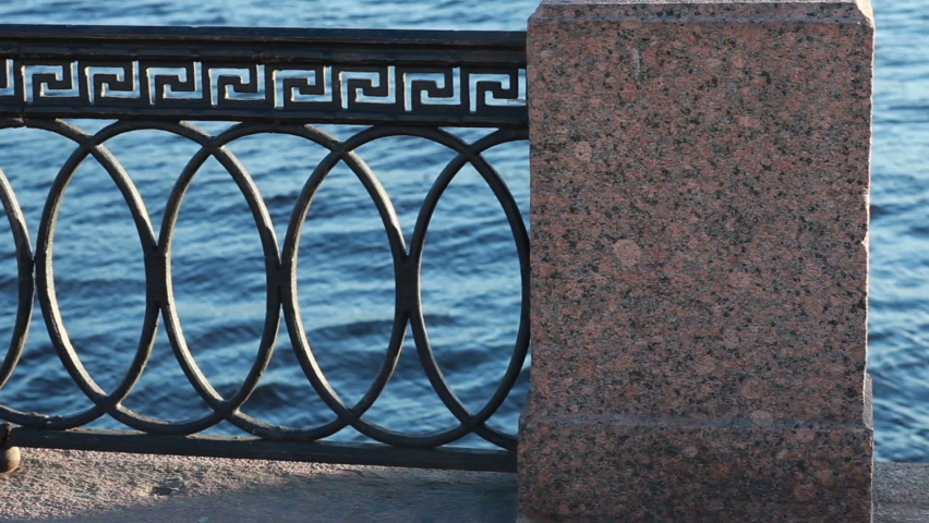 railing old stone bridge cast iron Stock Footage Video (100% Royalty ...
