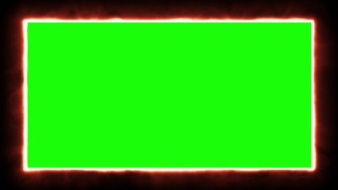 Animated Rectangular Neon Red Frame Green Stock Footage Video (100% ...