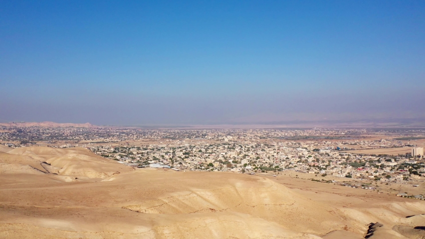 Aerial View Over Jericho City Stock Footage Video (100% Royalty-free ...