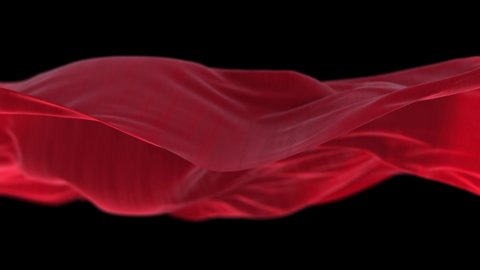 4k red wave satin fabric loop Stock Footage Video (100% Royalty-free ...