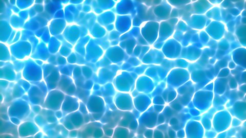 Water Caustic Background Pure Clean Blue Stock Footage Video (100% ...