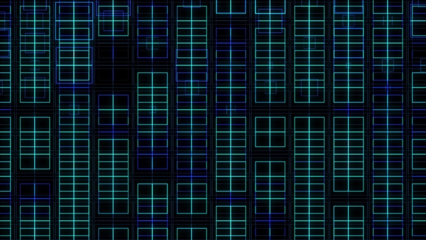 Tron Square Matrix Shapes Background Stock Footage Video (100% Royalty ...