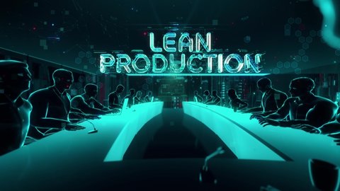 Lean Production Digital Technology Hitech Concept Stock Footage Video ...