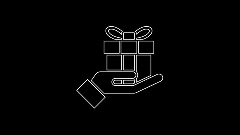 Presents Continuous Line Stock Vector (Royalty Free) 1235634886 ...
