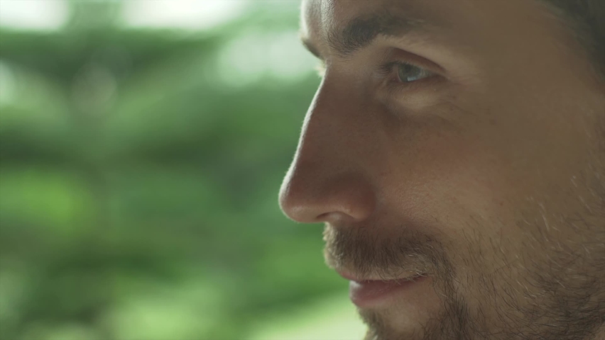 730 Profile head shot white background Stock Video Footage - 4K and HD ...