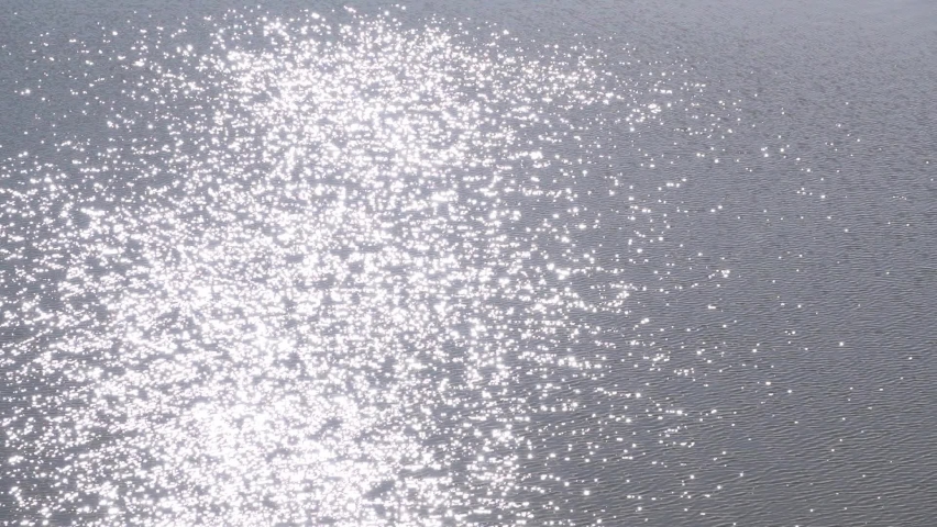 water surface reflection sun glare waves Stock Footage Video (100% ...