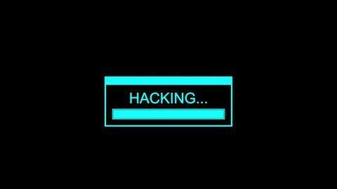 Hacking Loading Bar Animation Alpha Matte Stock Footage Video (100% ...