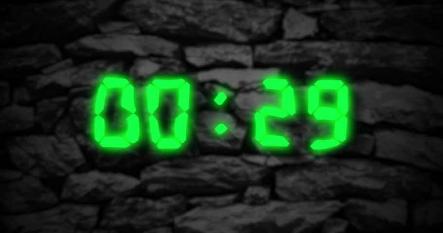 creepy countdown green colour Stock Footage Video (100% Royalty-free ...