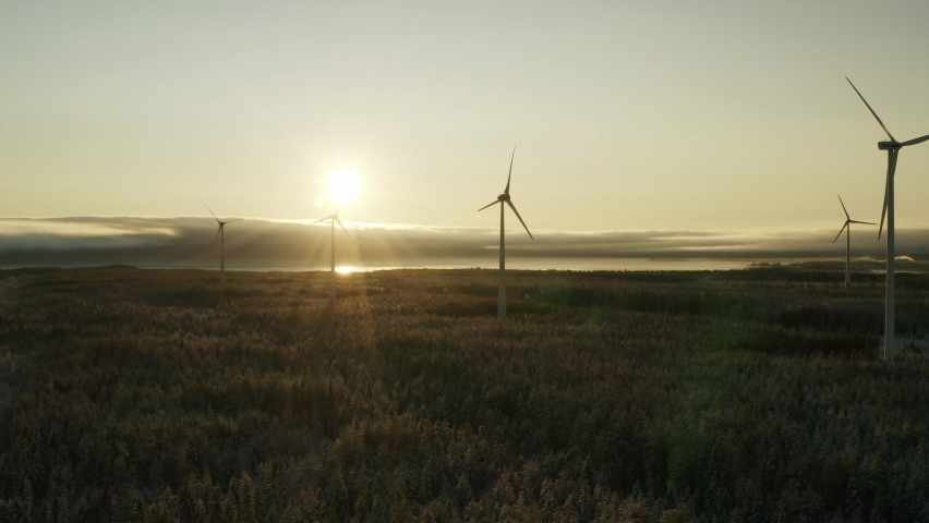 spectacular side fly slightly foggy air Stock Footage Video (100% ...
