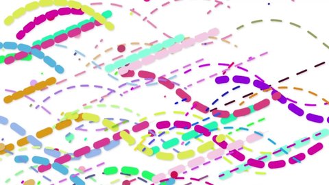 Long Colorful Lines Move Continuously Looking Stock Footage Video (100% ...