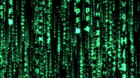 Green Raining Code Effect Stock Footage Video (100% Royalty-free ...