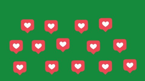 Green Screen Heart Animation Heart Animation Stock Footage Video (100% ...