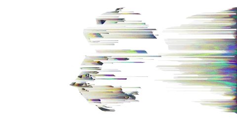 Stretching Pixels Digital Signal Distortion Animation Stock Footage ...