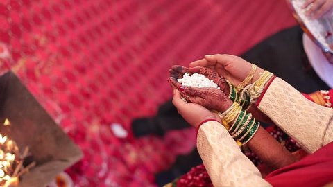 Indian Ceremony Yagna Havan Kund Stock Footage Video (100% Royalty-free ...