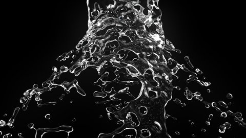 Water Falling Transparent Alpha Channel Stock Footage Video (100% ...