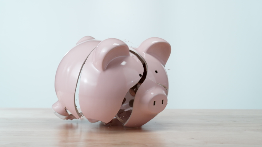 Breaking a piggy bank Stock Video Footage - 4K and HD Video Clips ...