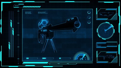 computer screen high quality futuristic animation Stock Footage Video ...