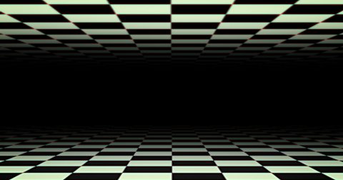 Checkerboard Black White Squares Moving Above Stock Footage Video (100% ...