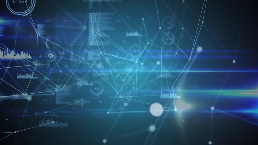 animation network connections people icons data Stock Footage Video ...