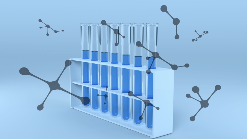 animation chemical compound structures molecules against: video stock ...