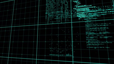 Technology Background Abstract Digital Code Motion Stock Footage Video ...