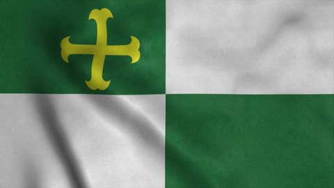 Comerio Flag City Puerto Rico Waving Stock Footage Video (100% Royalty ...