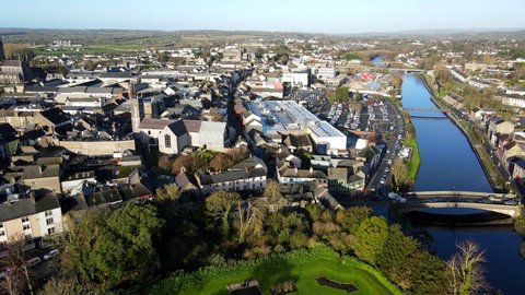 aerial view over birr town which Stock Footage Video (100% Royalty-free ...