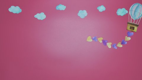 Stop Motion Watercolor Hand Painted Paper Stock Footage Video (100% ...