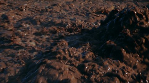 Bubbling Brown Sludge Wastewater Treatment Plants Stock Footage Video ...