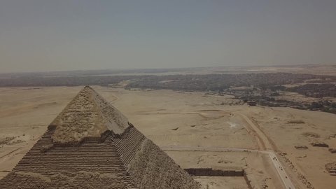 Pyramid Giza Egyp Drone Stock Footage Video (100% Royalty-free ...