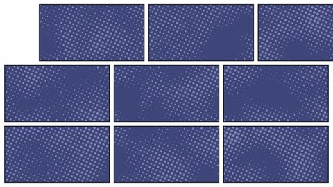 Comic Book Page Template Animation Blue Stock Footage Video (100% ...